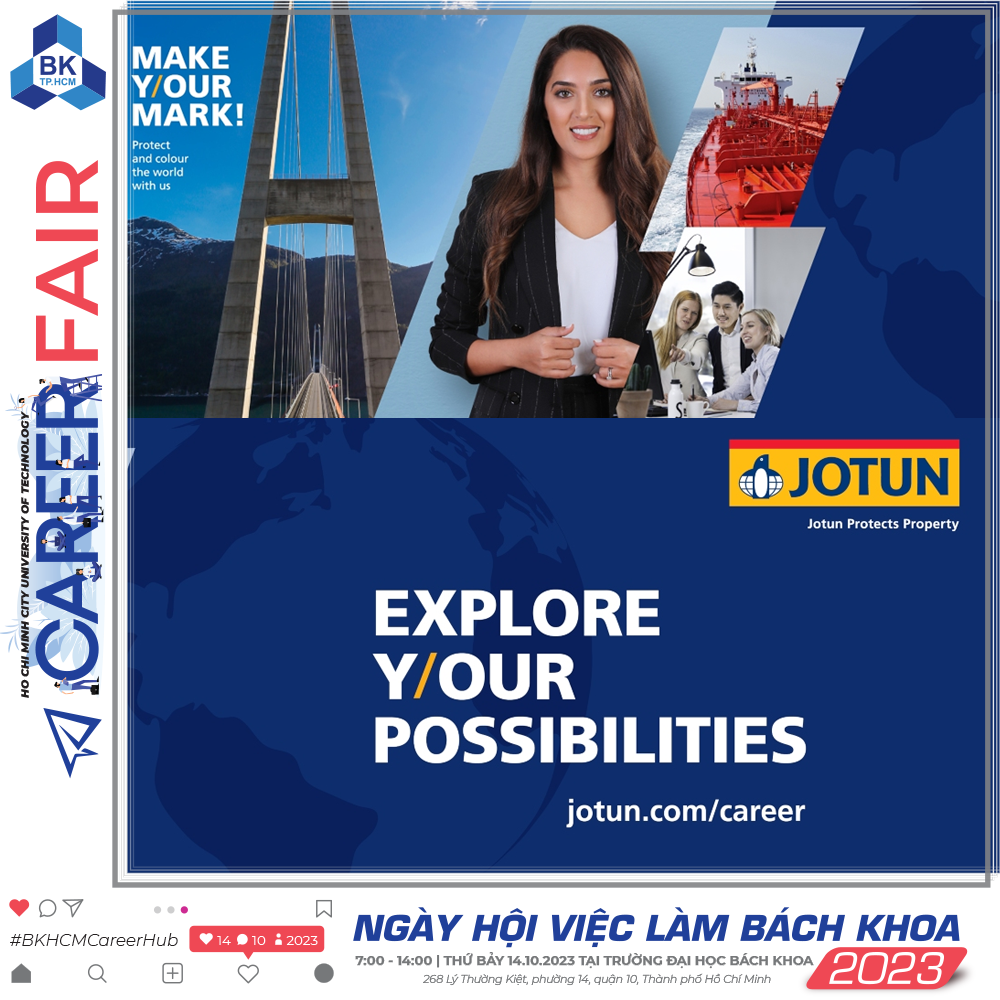 Công ty TNHH Sơn Jotun Việt Nam - BACH KHOA CAREER FAIR 2023 - EniJobs.com