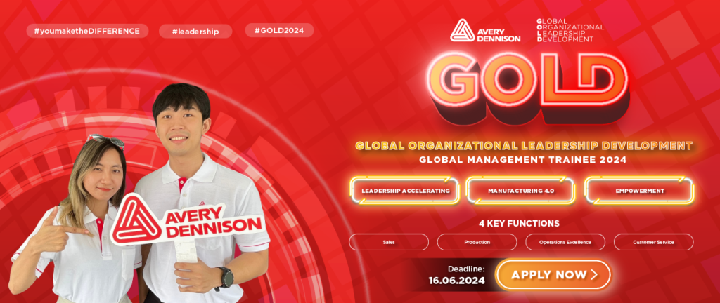 [Avery Dennison] Chương Trình Tuyển Dụng GOLD 2024 - Management Trainee - EniJobs.com