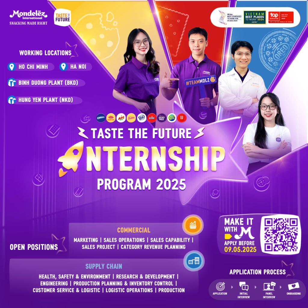MONDELĒZ’S TASTE THE FUTURE INTERNSHIP 2025 – MAKE IT BOLD! - EniJobs.com